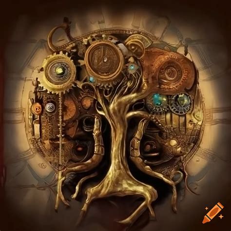 Steampunk Representation Of The Egyptian Tree Of Life On Craiyon