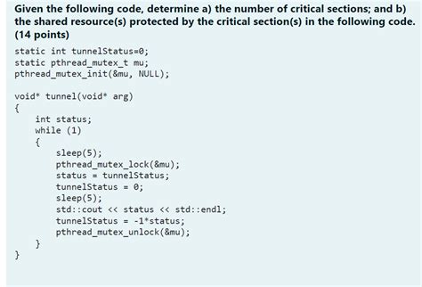 Solved Given The Following Code Determine A The Number Of