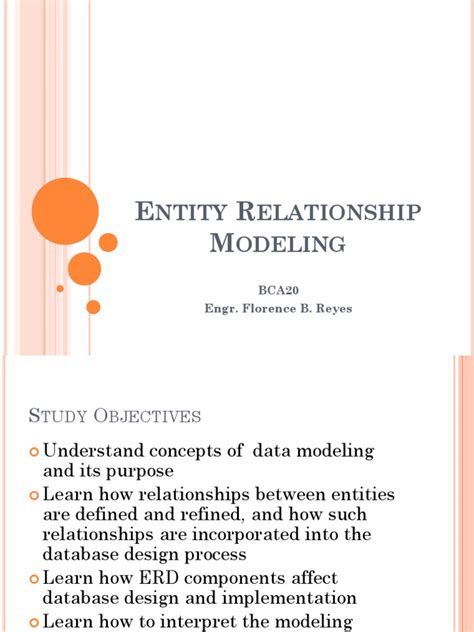 L3 Er Modeling Pdf Data Model Conceptual Model