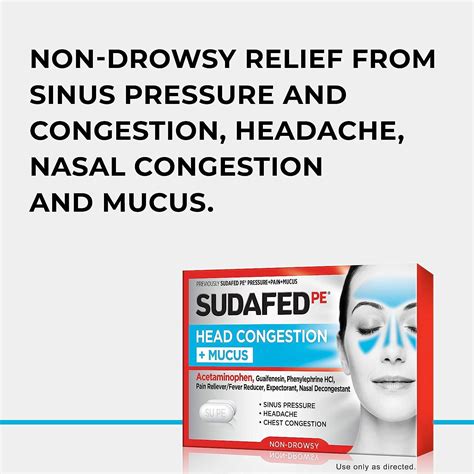 Sudafed Pe Head Congestion Mucus Tablets 24 Ct Pack Of 1 Buy