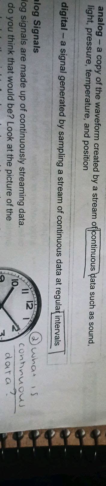 What Is Continuous Data Analog Signals And Studyx