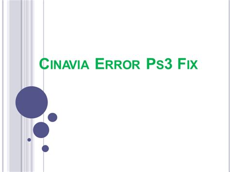 PS3 Fix And Repair PowerPoint Presentation PPT