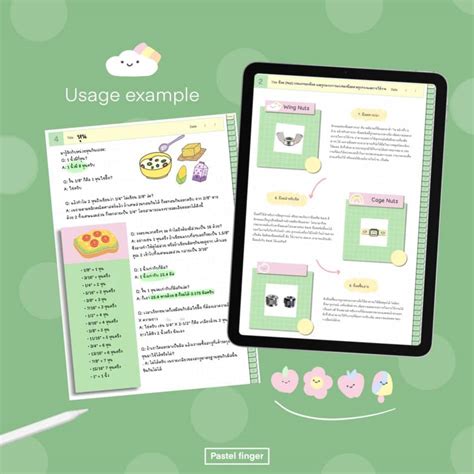 Digital Notebook Hyperlink 50 Tabs Green Beartor