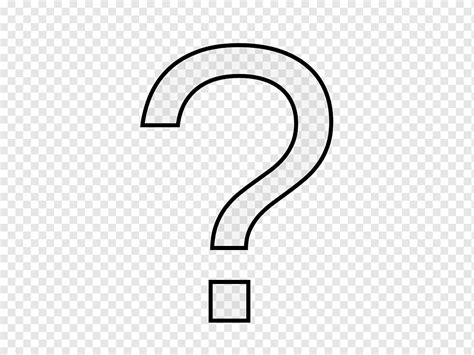 로고 브랜드 흑백 물음표 화이트 텍스트 단색화 Png Pngwing