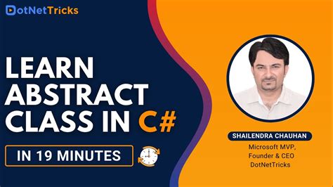 Learn Abstract Class In C Abstract Class Tutorial 2021 C For