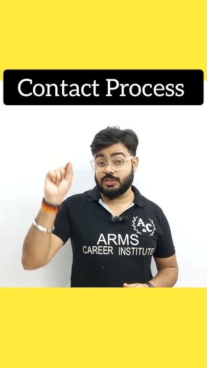 What Is Contact Process Contact Process Class 12th Rajeev Sir