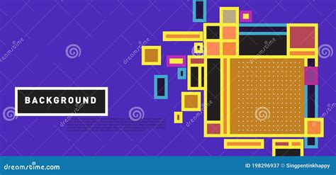 Vector Abstract Colorful Rectangle Background For Banner Stock Vector Illustration Of Concept