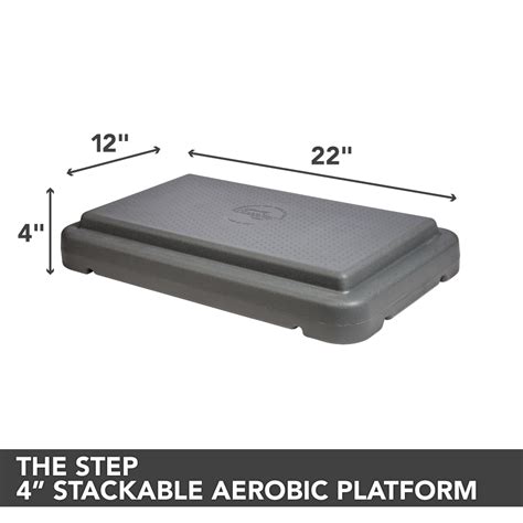 The Step 4 Stackable Aerobic Step Lifeline Fitness