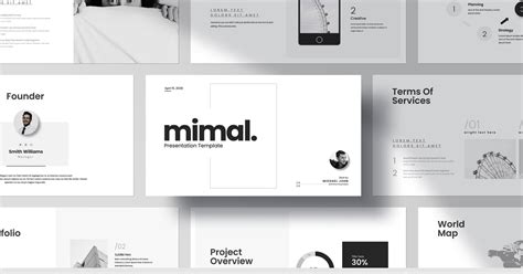 Минимальный шаблон Keynote Шаблоны презентаций Включая минимальный и компания Envato