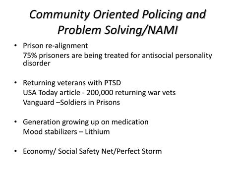 Ppt Community Oriented Policing And Problem Solving And Powerpoint