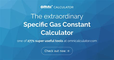 Specific Gas Constant Calculator