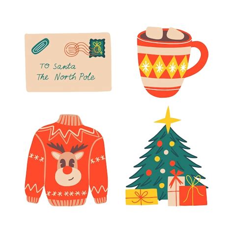 Premium Vector Christmas Design Elements Vector