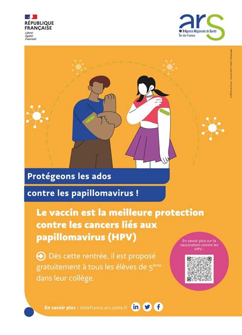 Hpv Lancement De La Campagne De Vaccination Dans Les Collèges Ville