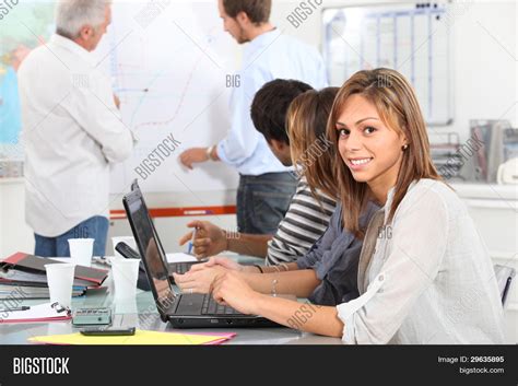 Trainees Classroom Image And Photo Free Trial Bigstock
