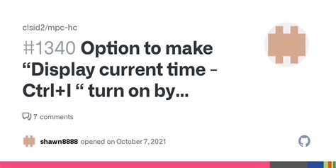 Option To Make “display Current Time Ctrli “ Turn On By Default