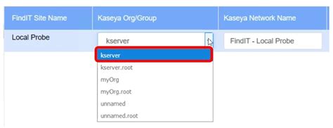 Organization Mapping On The Cisco Findit Kaseya Plugin Cisco