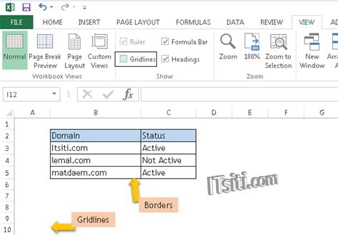 How To Hide Excel Gridlines