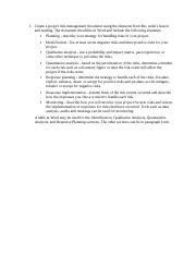 Effective Project Risk Management Strategies Analysis And Course Hero