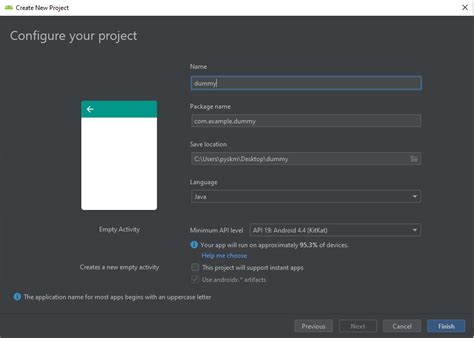 Android Studio Not Showing Configure Activity During New Project
