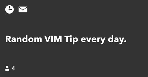 Random Vim Tip Every Day Ifttt