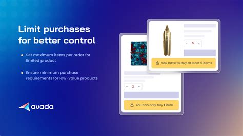 Avada Order Limits Quantity Shopify Order Limits Quantities Control App Shopify App Store