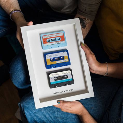 Personalised Cassette Tape Memory Print By The Portland Co Memory