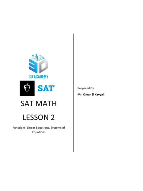 Sat Math Lesson 2 Pdf