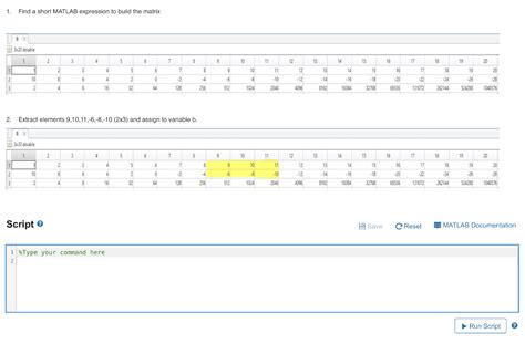 Solved 1 Find A Short Matlab Expression To Build The Matrix