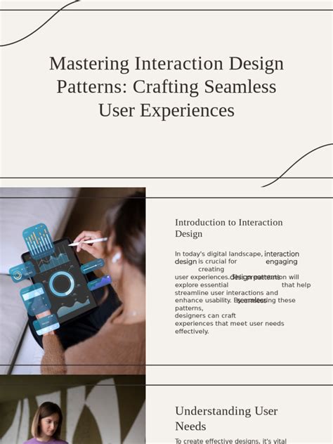 Interaction Design Patterns Crafting Seamless User Experiences Pdf