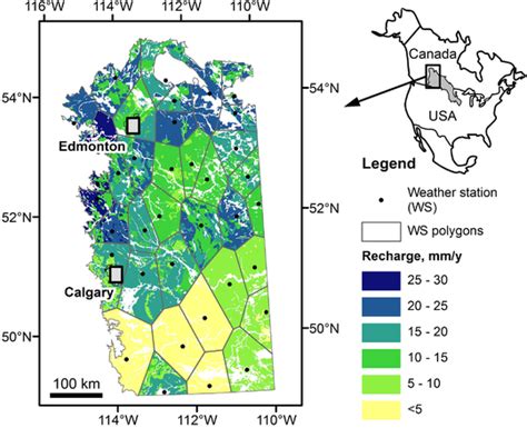 Spatial Distribution Of Mean Annual Recharge For The Unmanaged