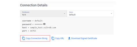How To Manage Connection Details For Vultr Managed Database For Valkey Vultr Docs