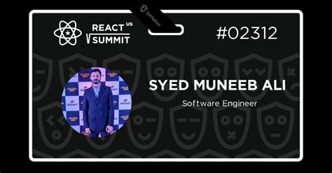 Syed Muneeb Ali On Linkedin Check Out My Badge And Claim Your Free React Summit Us 2024 Remote