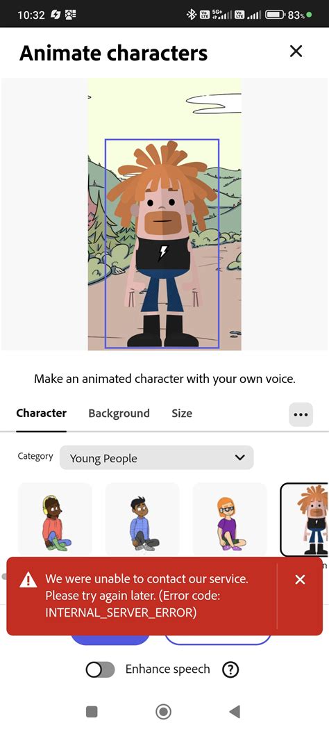 Internal Server Error In Animate Characters Page 3 Adobe Product Community 14865295