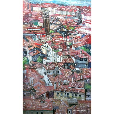 Купить картину Крыши Венеции в Москве от художника Воробьёва Дарья