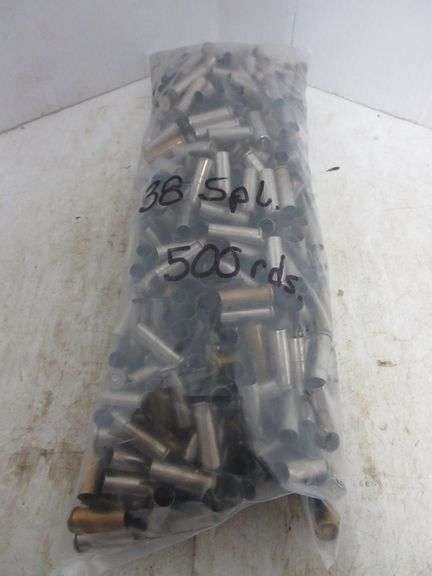 500 Pieces Of 38 Special Empty Brass Casings Albrecht Auction Service