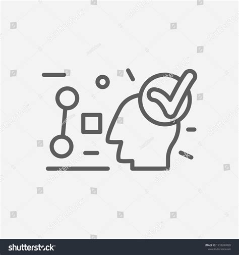 Logics Icon Line Symbol Isolated Vector Stock Vector Royalty Free
