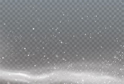 흰색 Png 먼지 빛 Bokeh 조명 효과 배경 빛나는 먼지의 크리스마스 배경 프리미엄 벡터