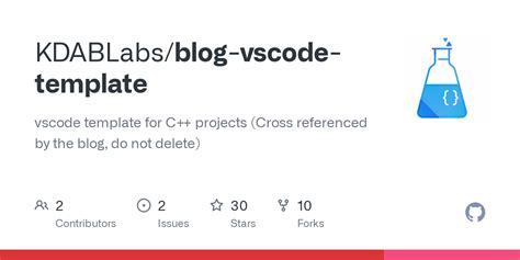 Github Kdablabsblog Vscode Template Vscode Template For C Projects Cross Referenced By