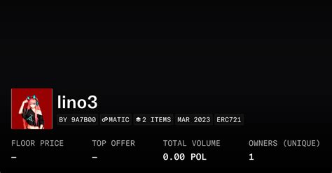 Lino3 Collection Opensea