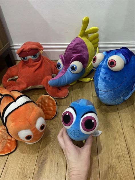 Rare Disney Store Marlin Hank Tad And Dory Finding Nemo Stamped Soft Toy Plush £44 99 Picclick Uk