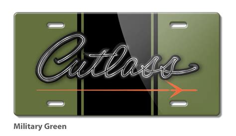 Oldsmobile Cutlass Emblem 1964 1969 License Plate Vintage Emblem Legend Lines