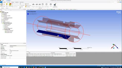 Ansys Axisymmetric Model Axisymmetric Analysis Using Ansys Workbench