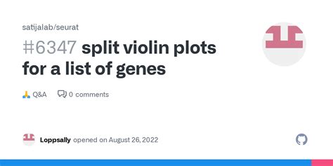 split violin plots for a list of genes · satijalab seurat · discussion