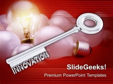 A Golden Key Innovation Concept Symbol PowerPoint Templates And PowerPoint Themes 1012