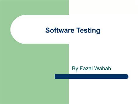 Software Testing Lecture 9 Ppt