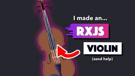 joshua morony on linkedin the perfect use case for rxjs violins