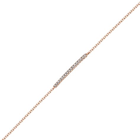 Bracelet One More Ischia Basics Or Rose Diamants 052868a