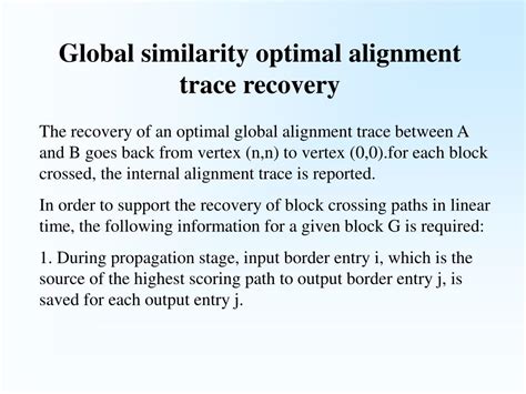 Ppt A Sub Quadratic Sequence Alignment Algorithm For Unrestricted Scoring Matrics Powerpoint