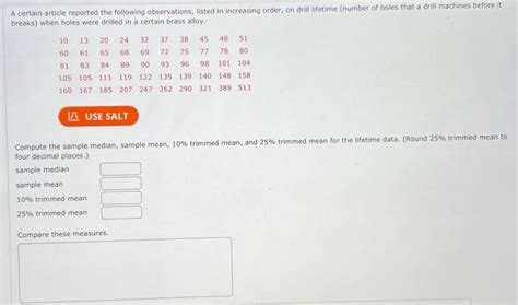 Solved A Certain Article Reported The Following