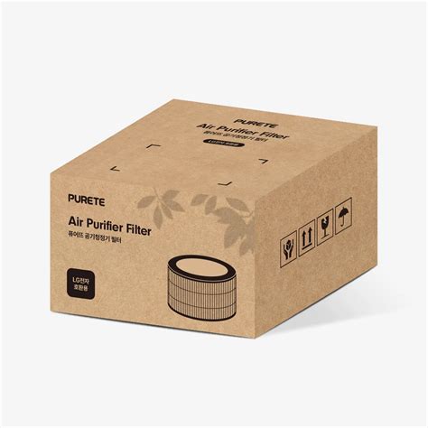 공기청정기 필터 카톤 박스 패키지 디자인 패키지 포트폴리오 크몽